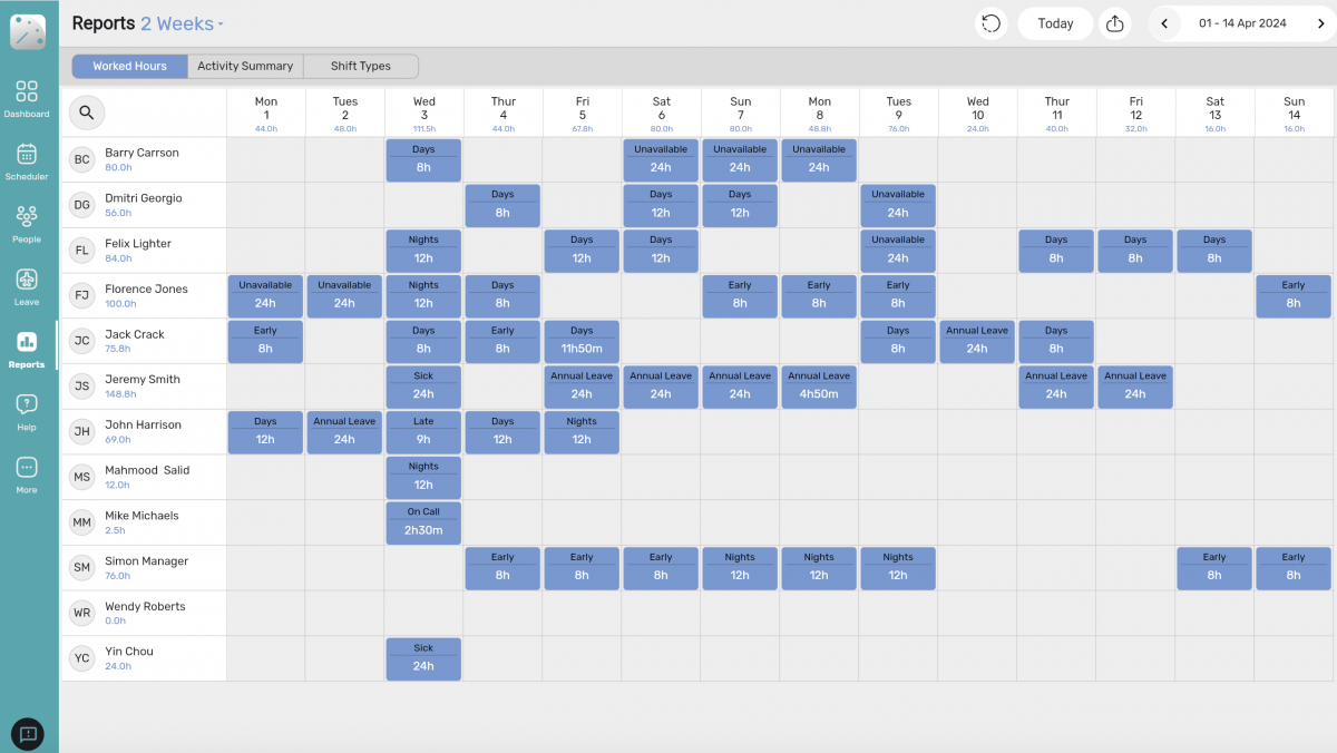 Home - MyShiftManager