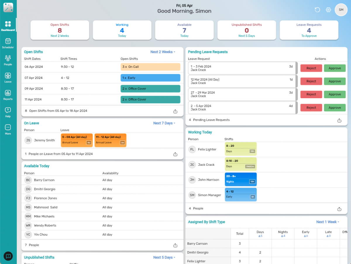 Home - MyShiftManager