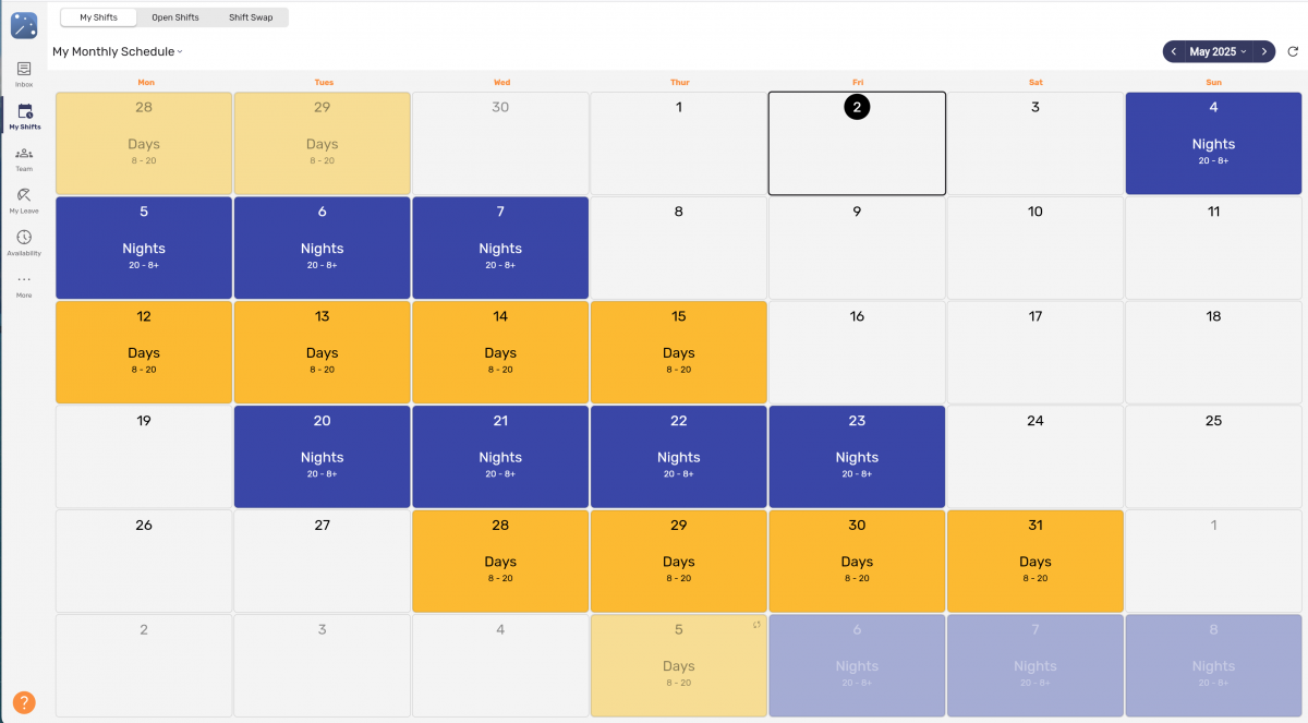Home - MyShiftManager